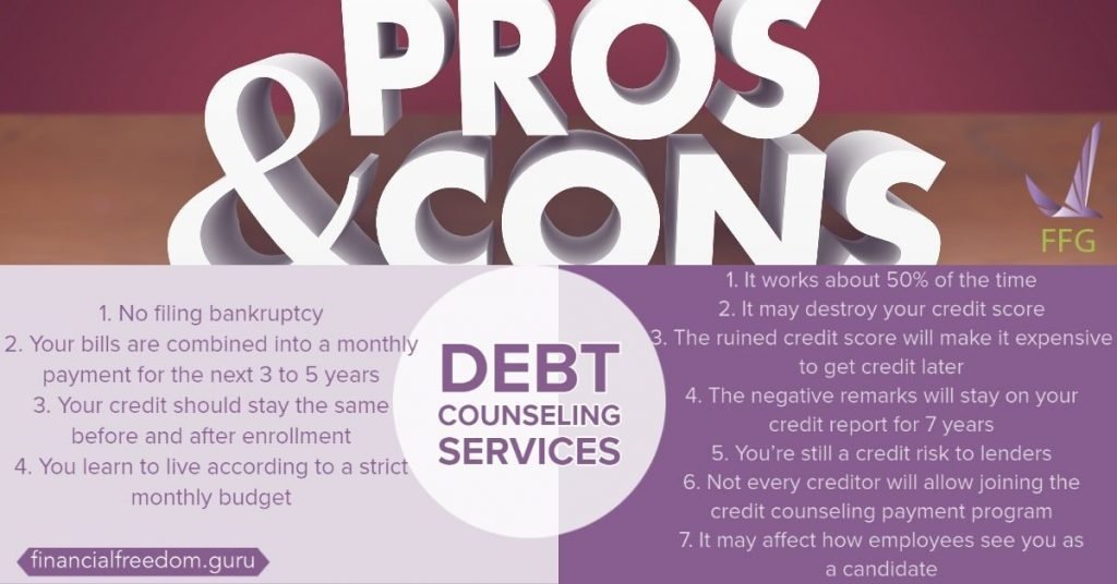 Pros and Cons of Debt Counseling Services